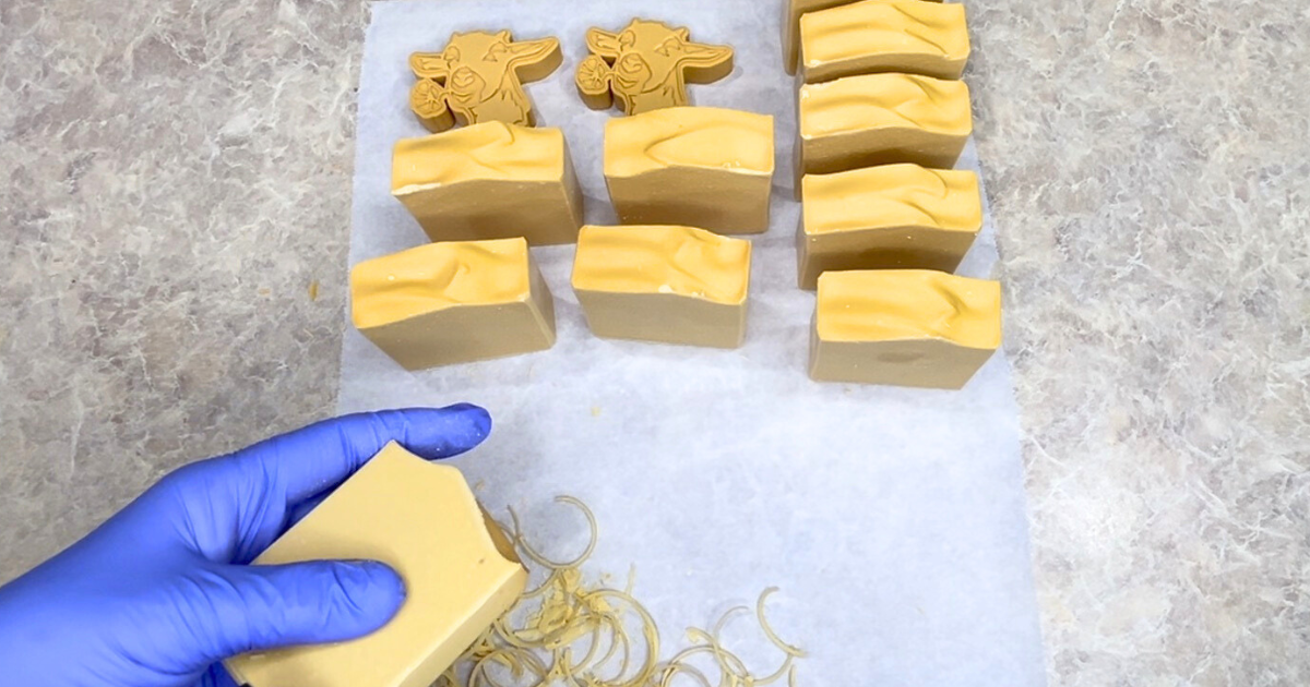 How to Make Turmeric Infused Goat Milk Soap - Simply Made Homestead